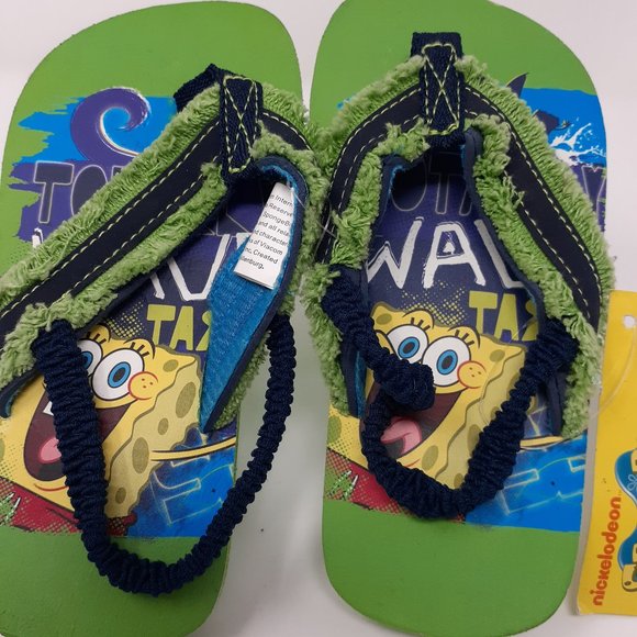 Nickelodeon | Shoes | Nwt Nickelodeon Spongebob Squarepans Flip Flops ...